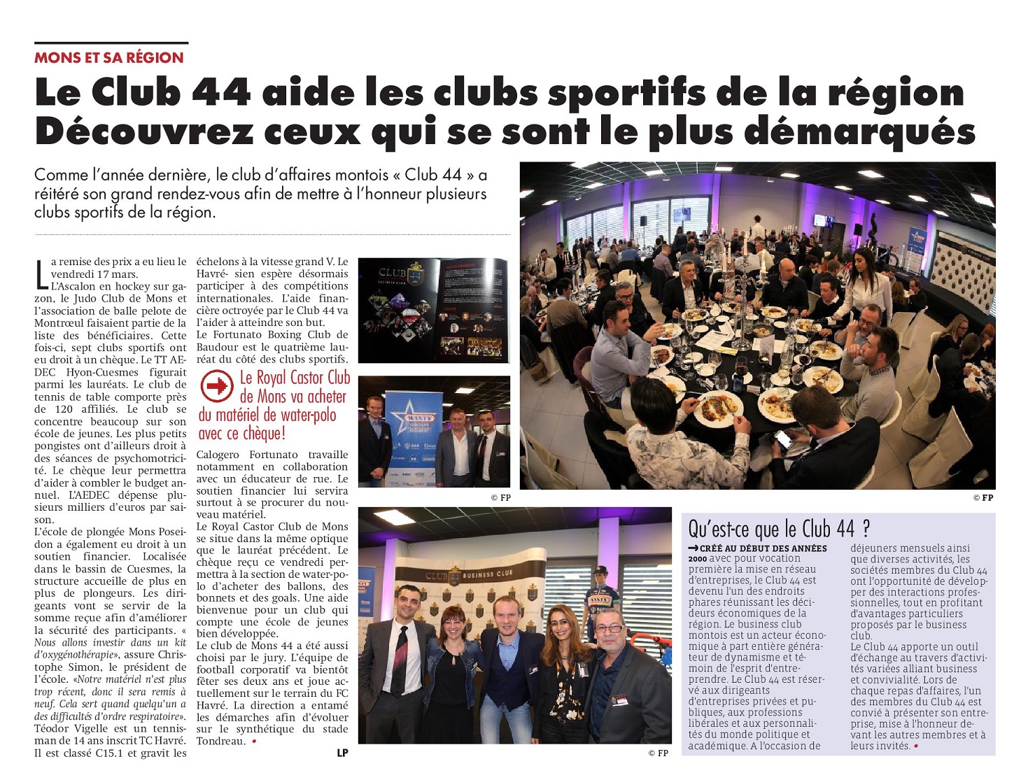 Club 44 - Business Club Mons | Presse